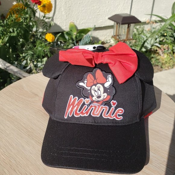 Disney | Accessories | New 2 Hats Minnie Mouse Ears Hat Baseball Cap ...